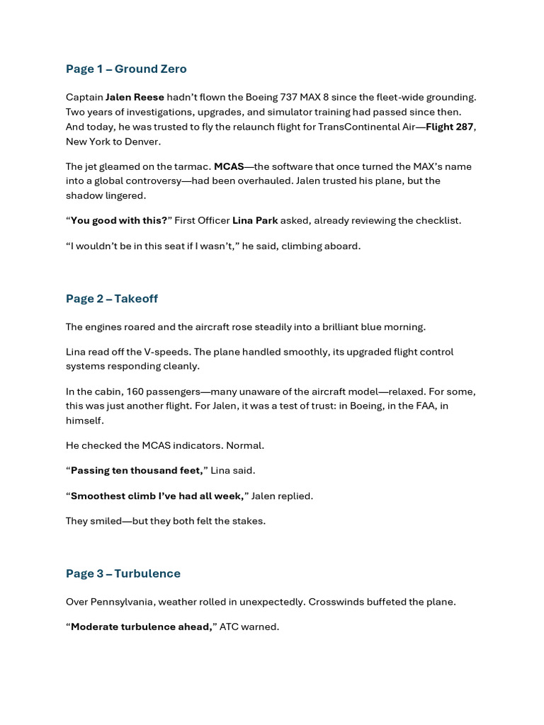 737 Story Time | PDF | Aviation | Civil Aircraft