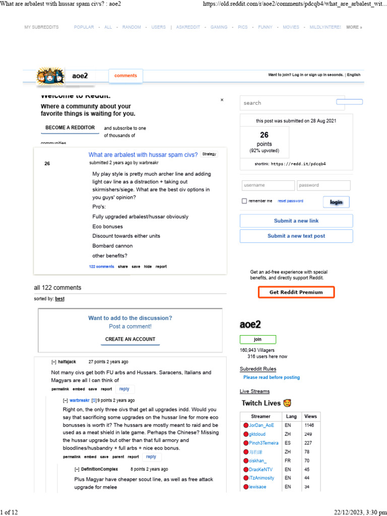 What Are Arbalest With Hussar Spam Civs Aoe2 | PDF