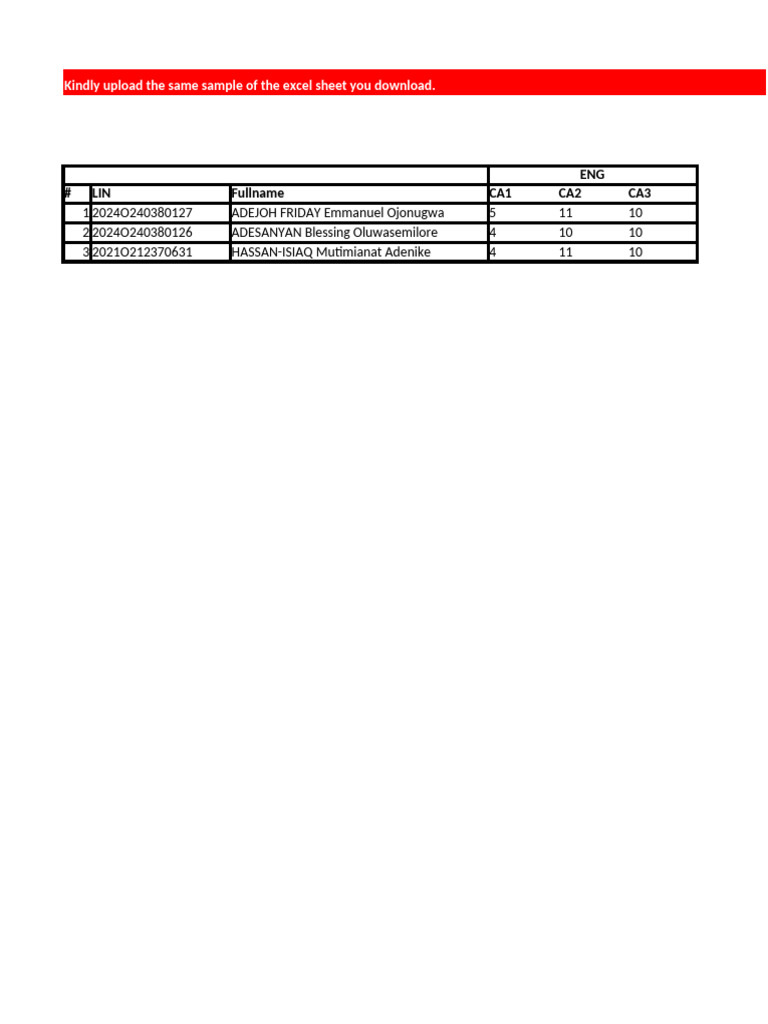 Ogun State BECE Results Sample 2025 | PDF