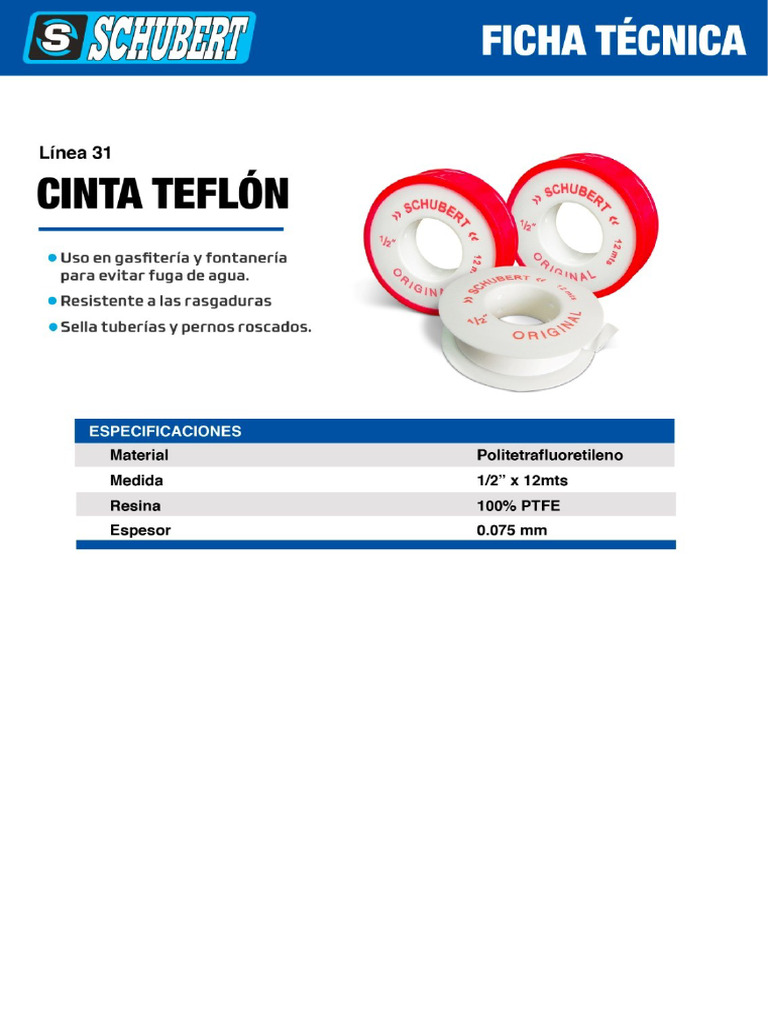 FT Schubert Cinta Teflon 12x12 2025 | PDF