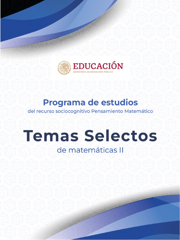 Temas Selectos de Matemáticas II | PDF | Matemáticas | Pensamiento