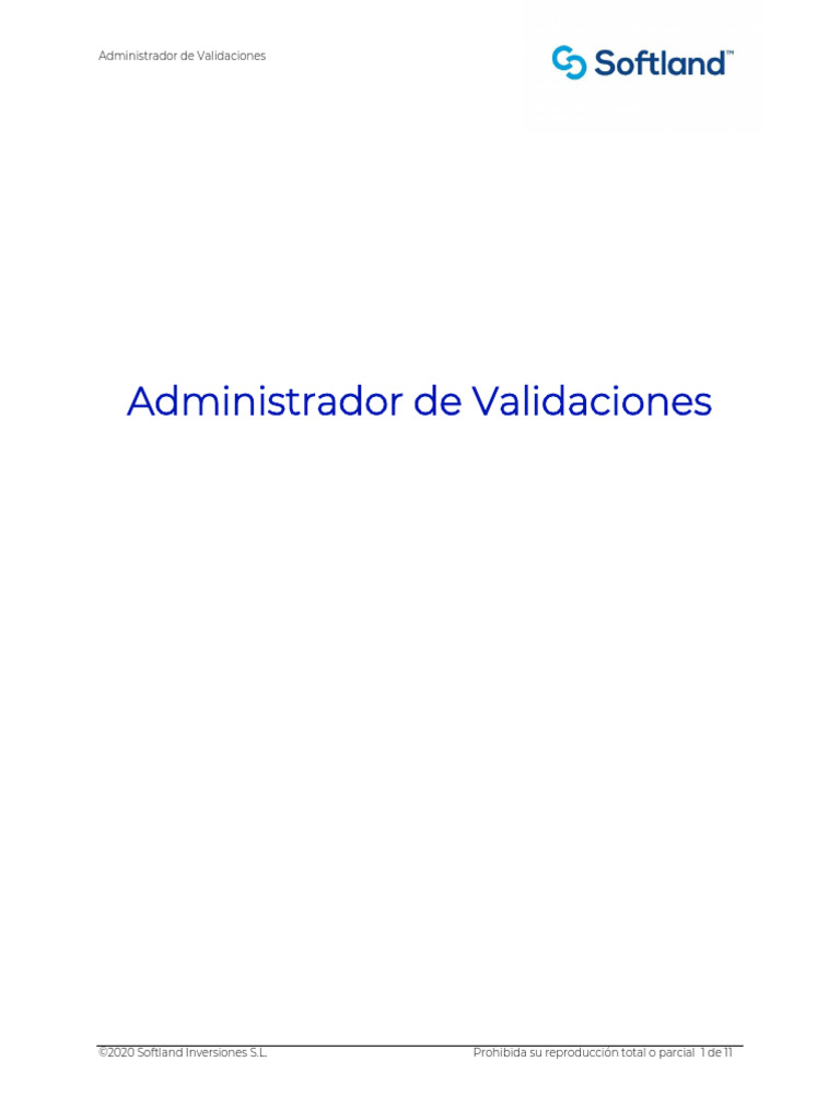 Administrador de Validaciones V2.4 202203 | PDF | SQL | Gestión de datos