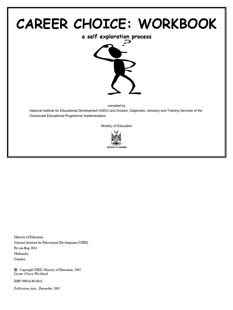Career Choice Workbook for Self-Exploration | PDF