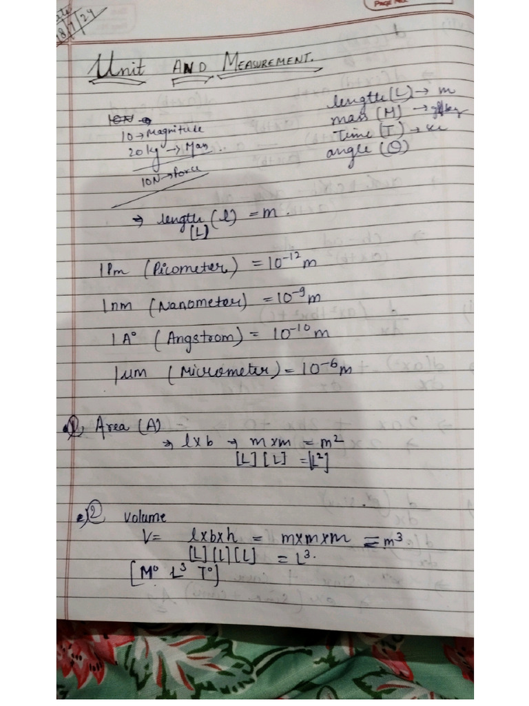 Unit and Measurements | PDF