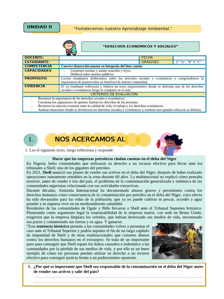ACTIVIDAD N° 4 DPCC SEGUNDO GRADO ABC | PDF | Discriminación y relaciones raciales | Desigualdad ...