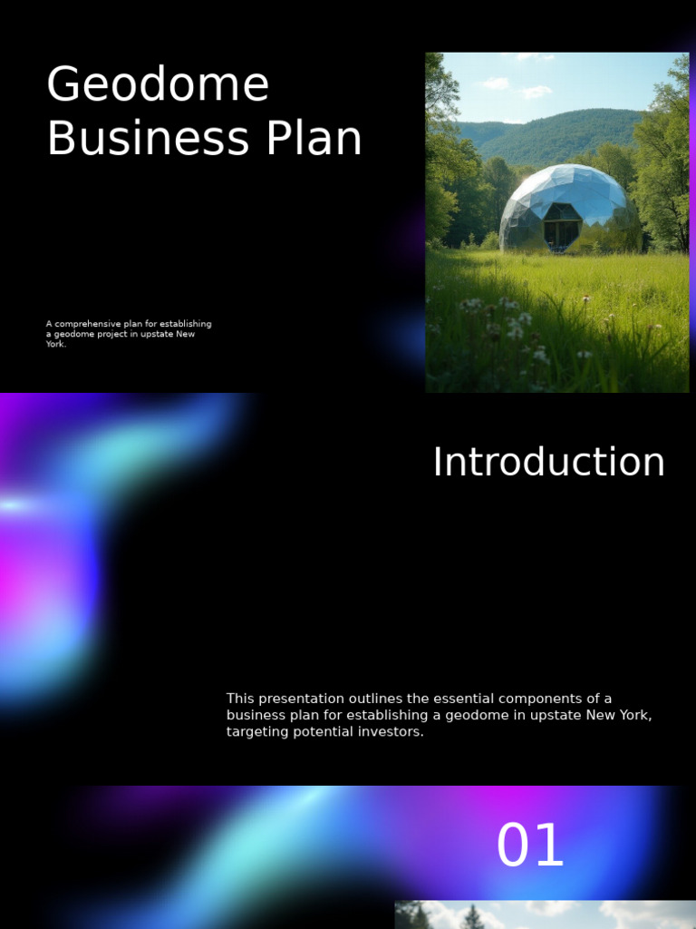 Geodome Project Business Plan Guide | PDF | Zoning | Sustainability
