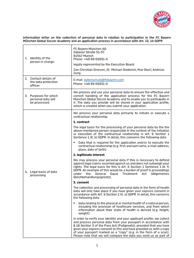 Datenschutz Global Academy en | PDF | Justice | Crime & Violence