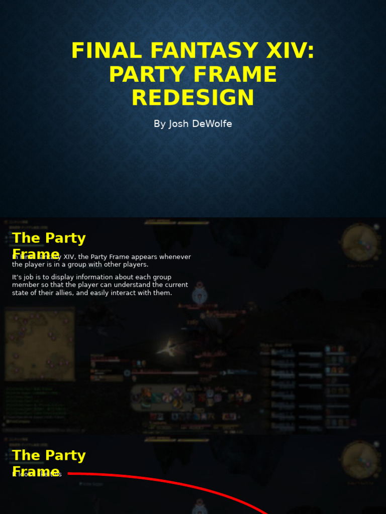 FFXIV Party Frame Redesign Guide | PDF | World Of Warcraft