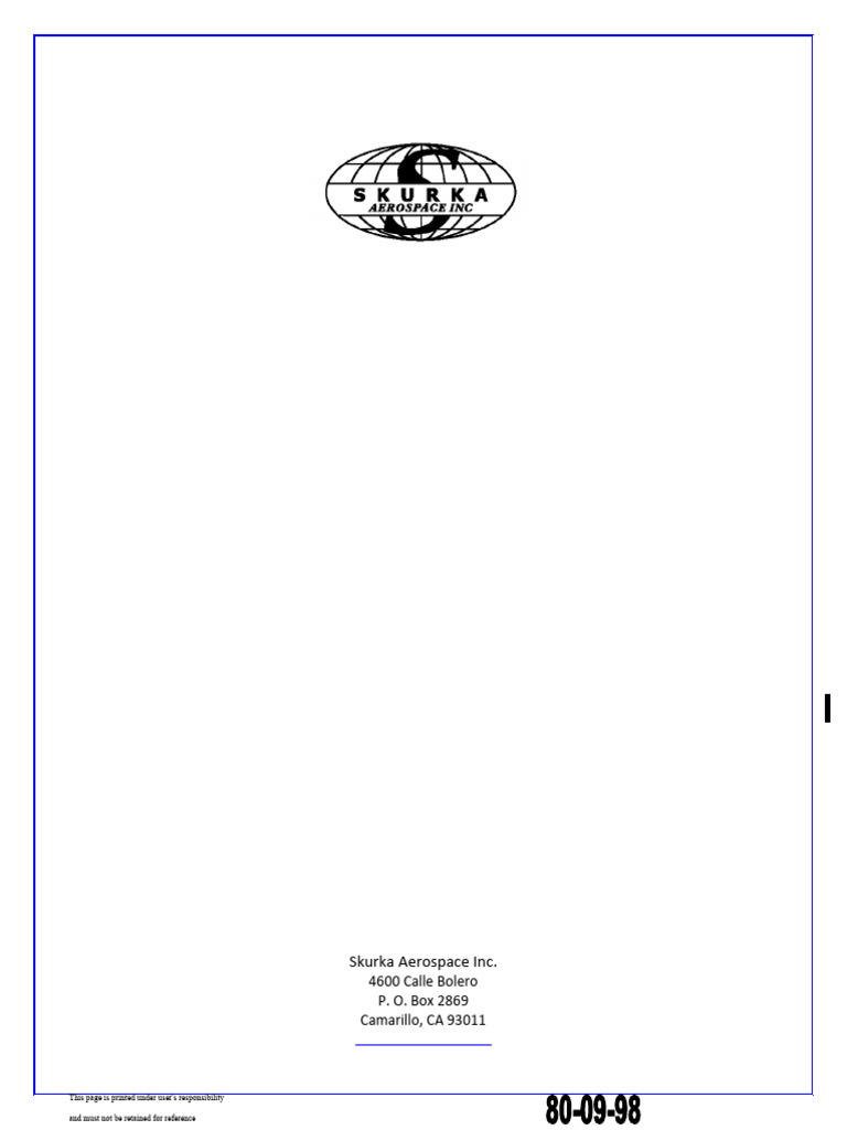 START GENERATOR 200SGL (Series) ATA 80-09-98 TM-105A | PDF | Electric ...