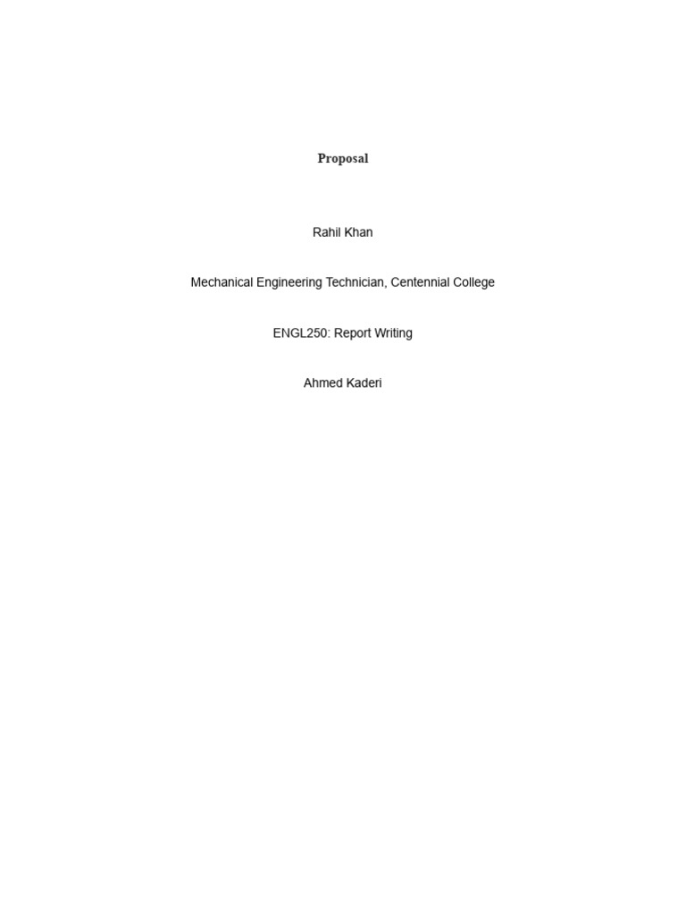Proposal | PDF | Machining | Industrial Processes