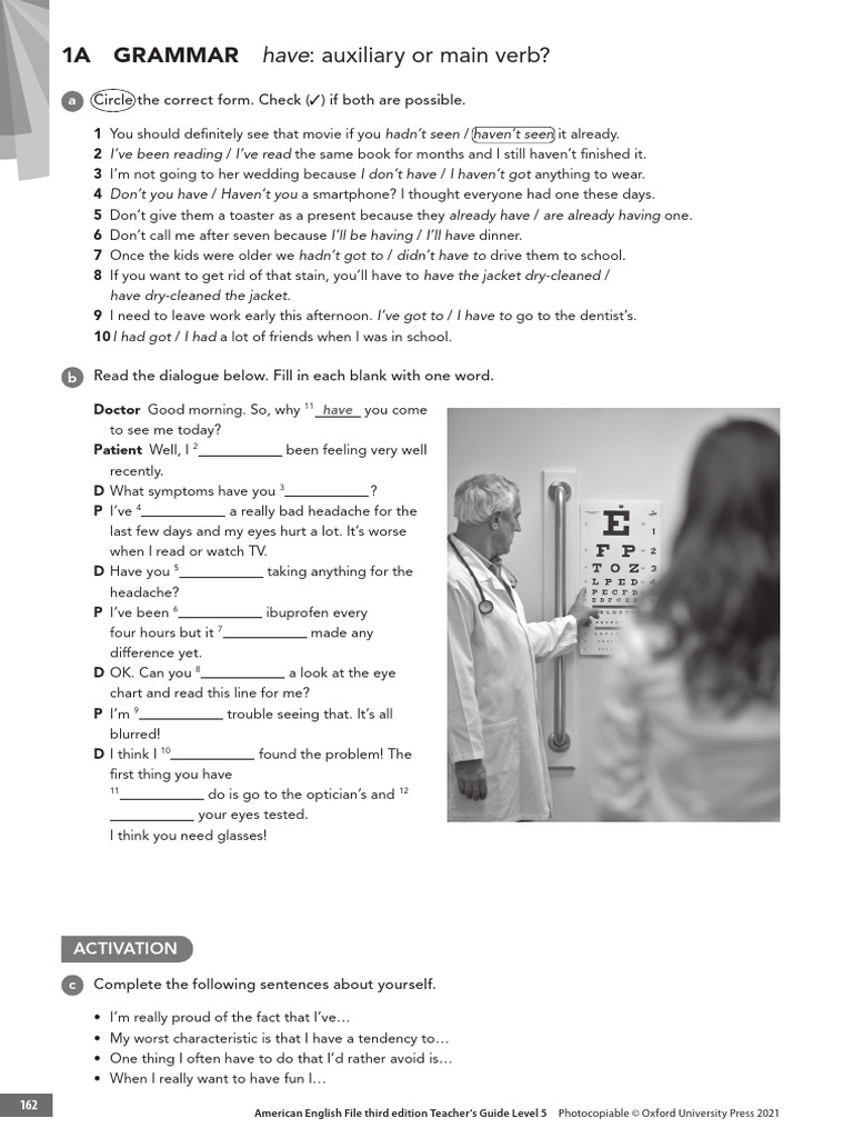 AEF3e Level 5 TG PCM Grammar 1A | PDF