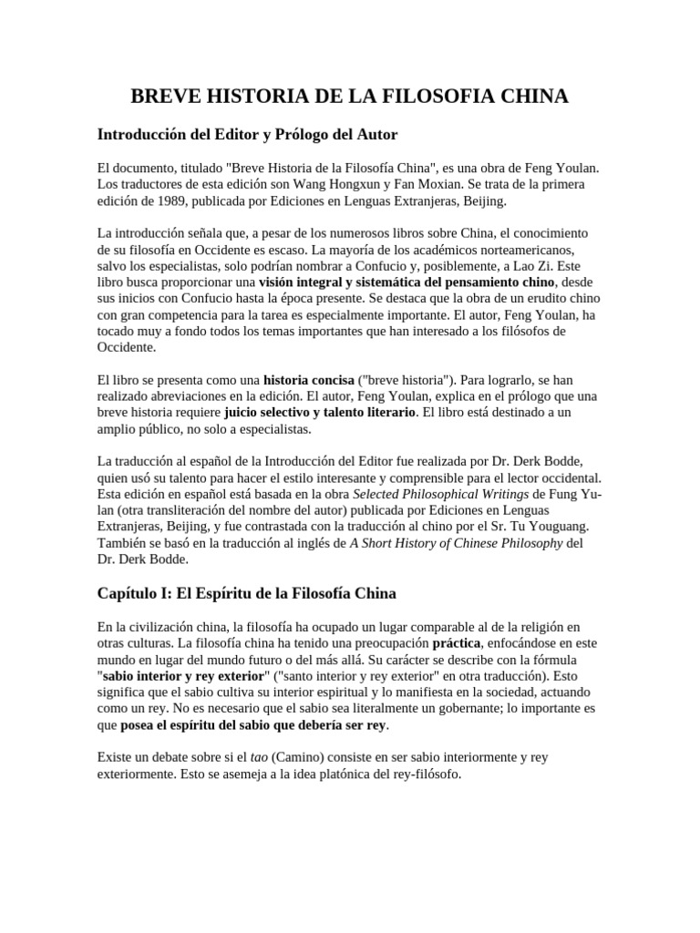 Historia Breve de la Filosofía China | PDF | Laozi | zen