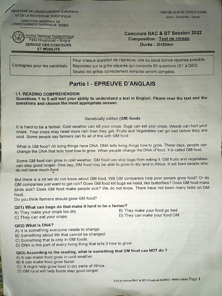 Anglaise T Culture in PB 2022 | PDF