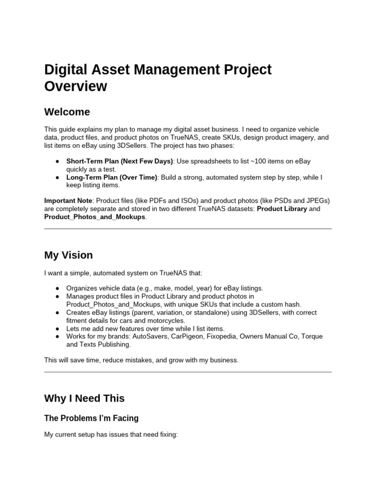 Digital Asset Management Project Overview | PDF | Adobe Photoshop ...