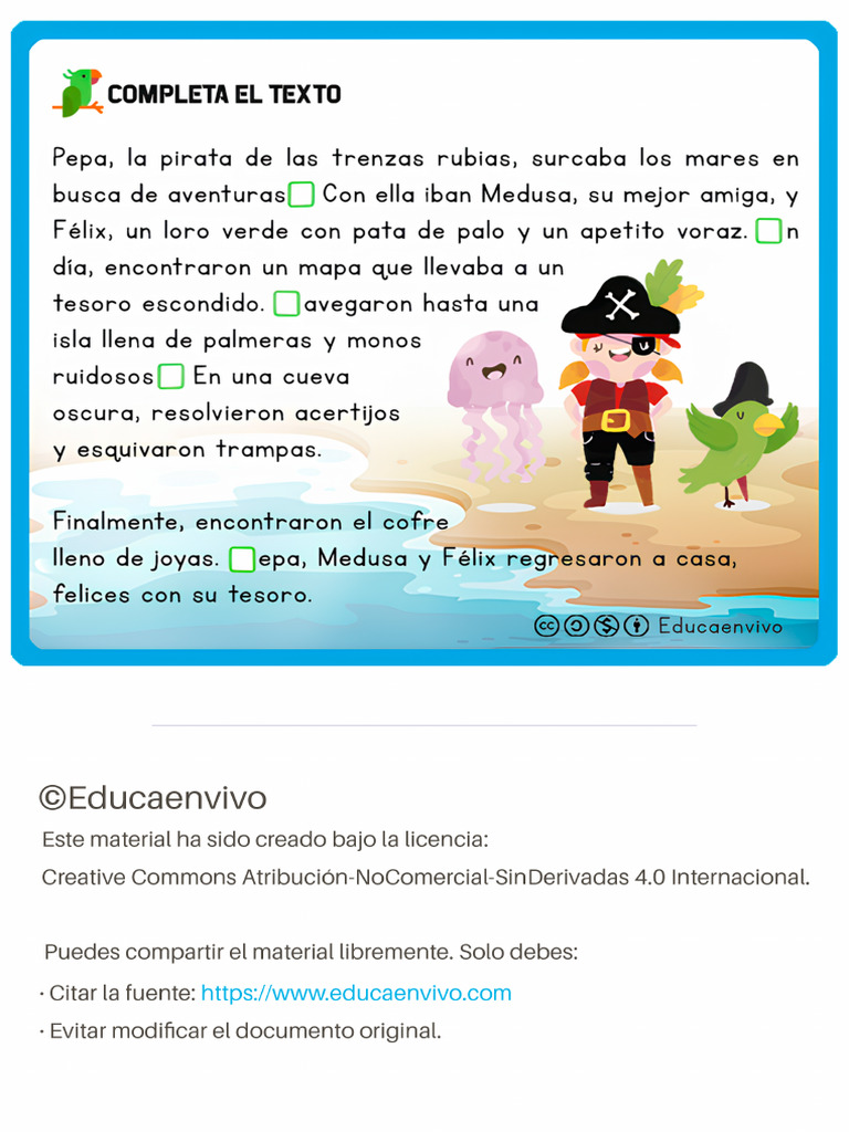 Ejercicio Punto y Mayúscula 3º Primaria | PDF