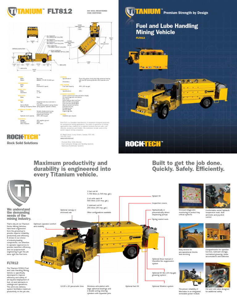 Titanium FLT812 Brochure English LR | PDF | Brake | Lubricant