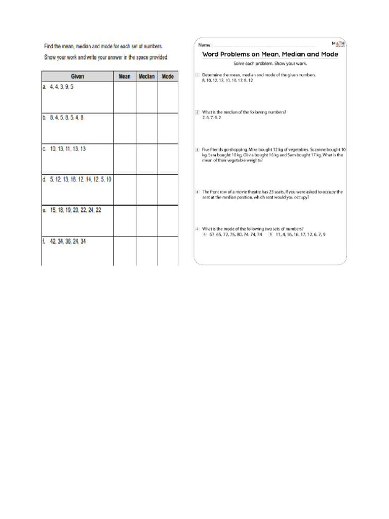 Grade 8 Worksheet | PDF