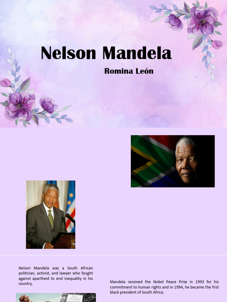 Romina León Nelson Mandela | PDF | Nelson Mandela | Apartheid