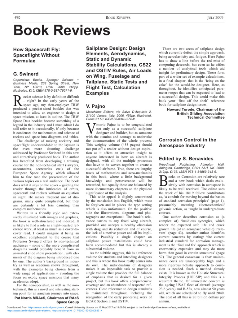 Book Reviews: Howard Torode, Chairman of The British Gliding Association Technical Committee ...