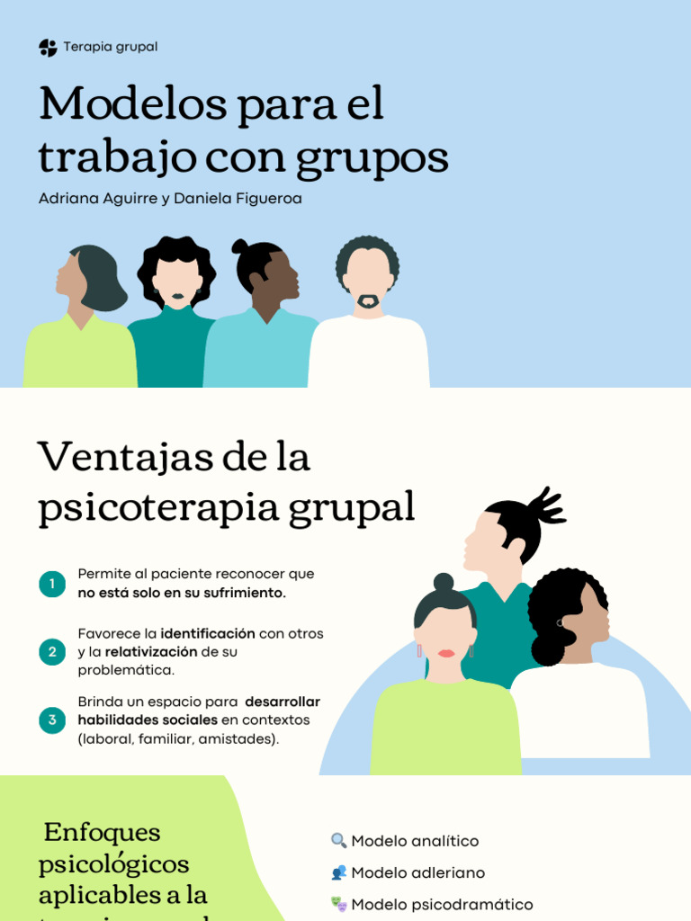 Terapia Grupal: Modelos y Técnicas | PDF | Psicoterapia | Psicoterapia ...