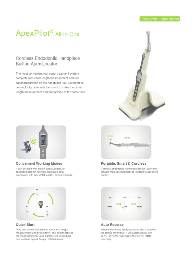 ApexPilot Cordless Endo Motor System | PDF