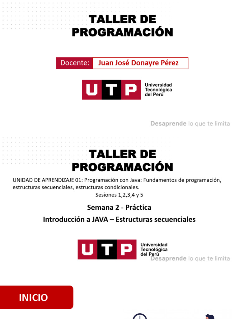 Semana 2 - Práctica (Secuenciales) | PDF | Java (lenguaje de programación) | Lenguaje de ...