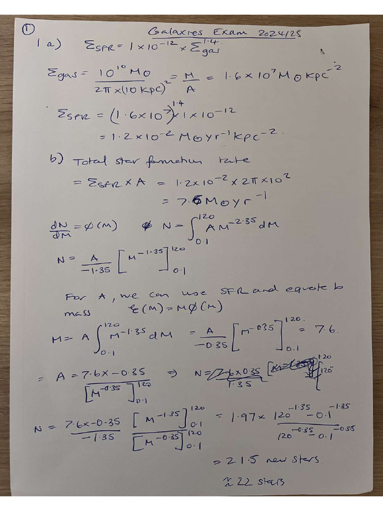 Galaxy Exam 10-Jan-2025 | PDF
