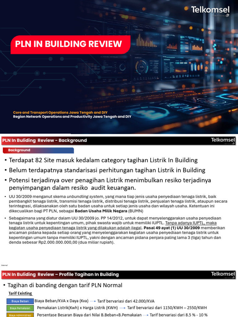 Review and Propossed PLN Inbuilding RNOP Jateng DIY For BM | PDF