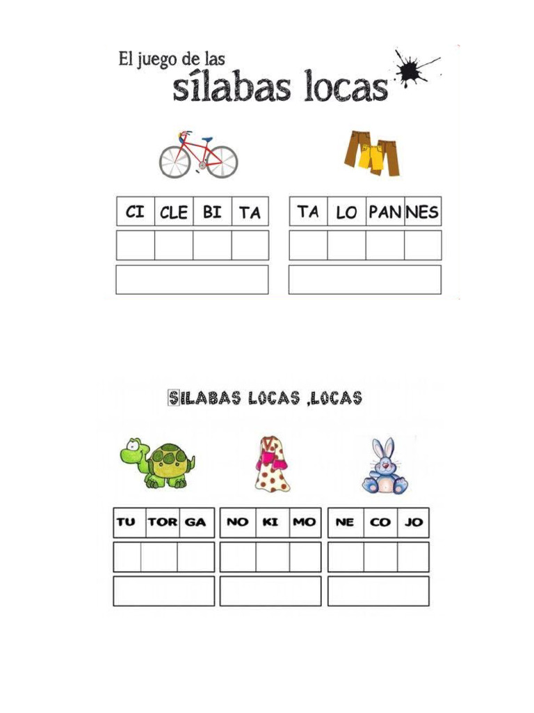 Silabas LOCAS | PDF
