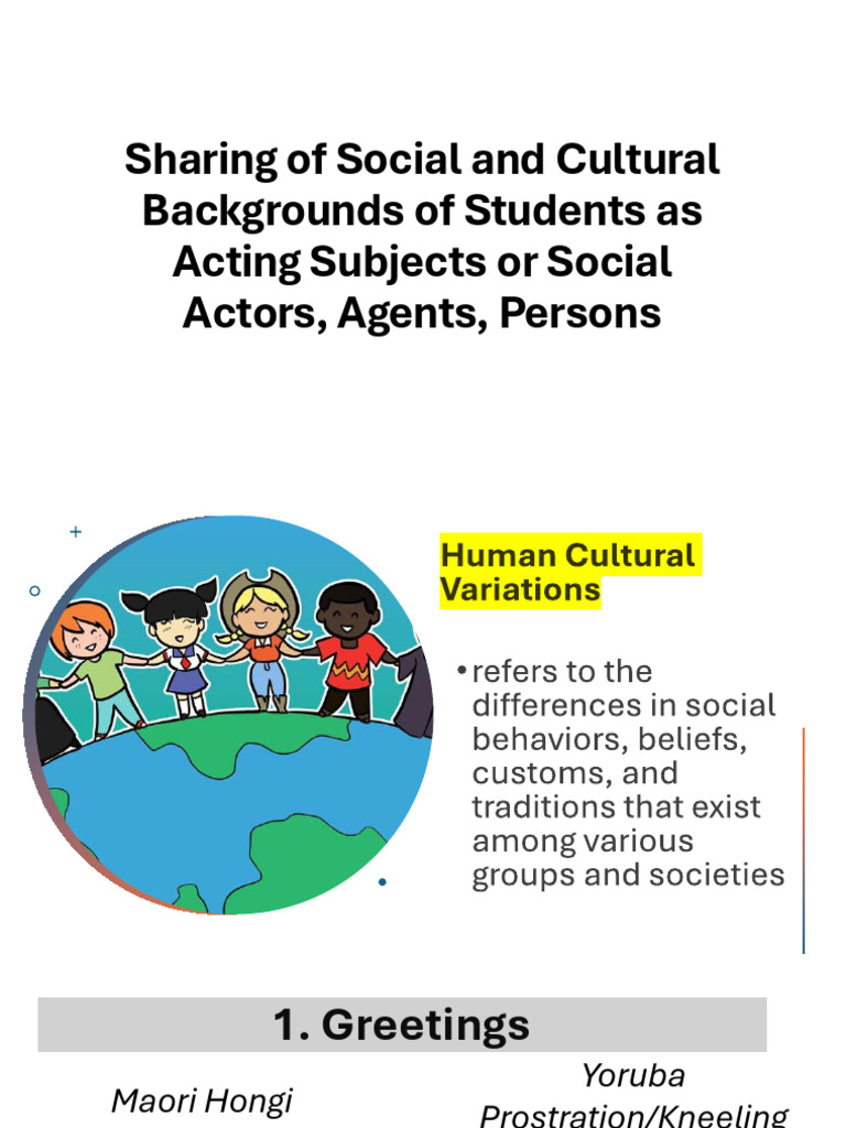 Students Copy Sharing of Social and Cultural Background | PDF ...
