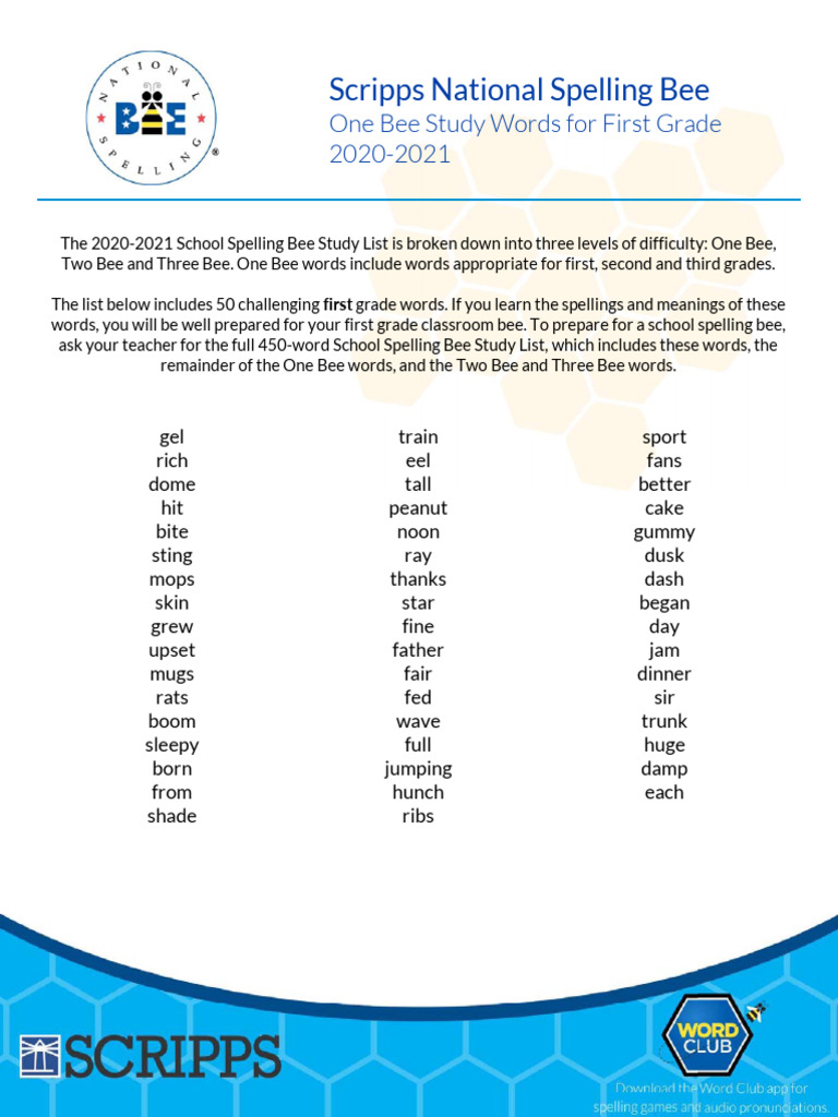 Scripps Spelling Bee | PDF