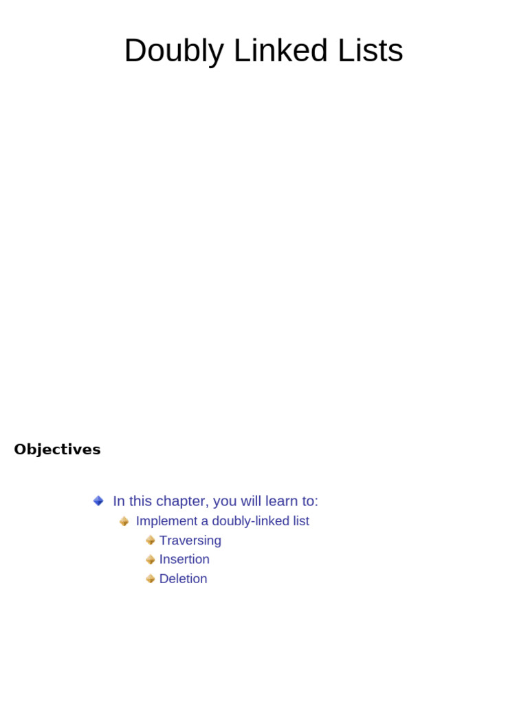 W6L2-Doubly Linked List | PDF | Software Engineering | Algorithms And Data Structures