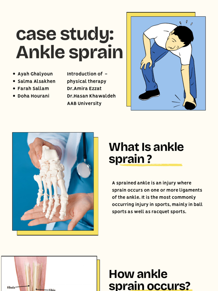 Case Study Ankle Sprain PDF | PDF | Ankle | Diseases And Disorders