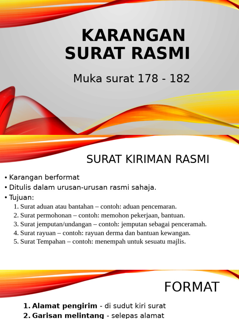 Karangan Surat Rasmi | PDF