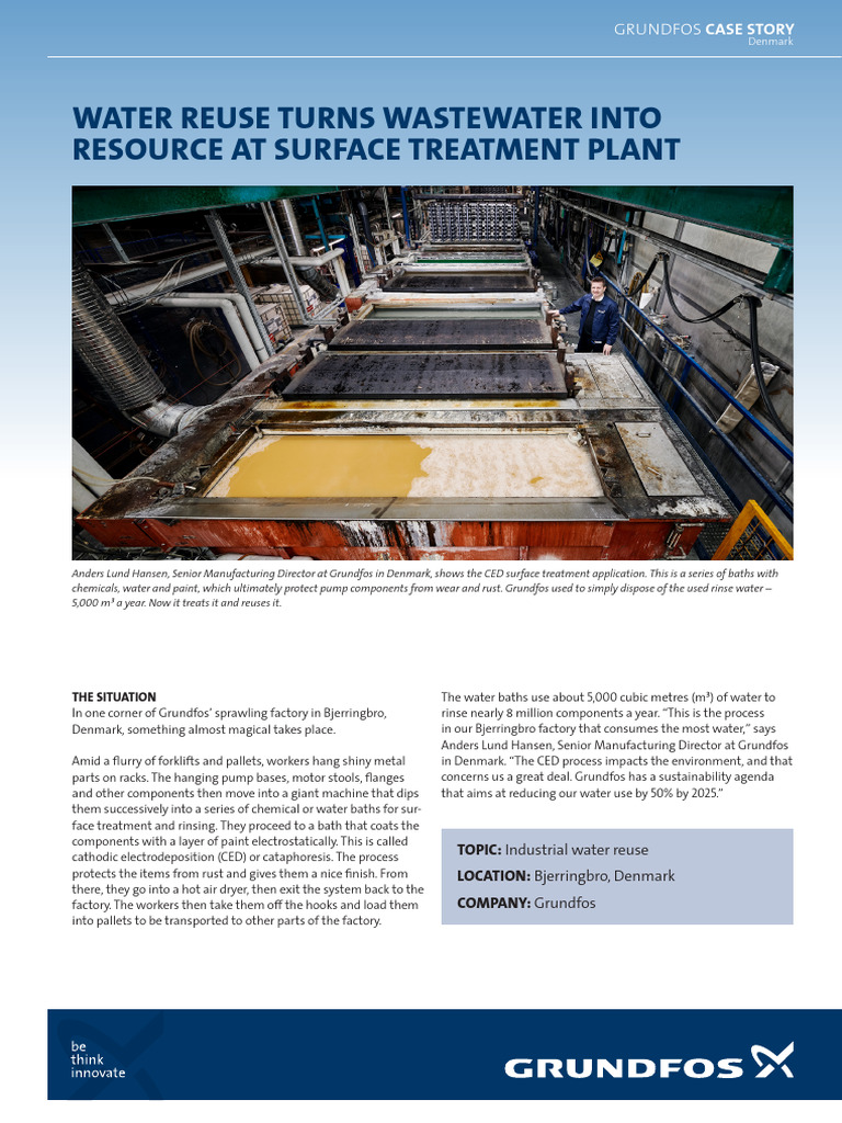 Case Grundfos Story Bjerringbro Master | PDF | Water | Sewage Treatment