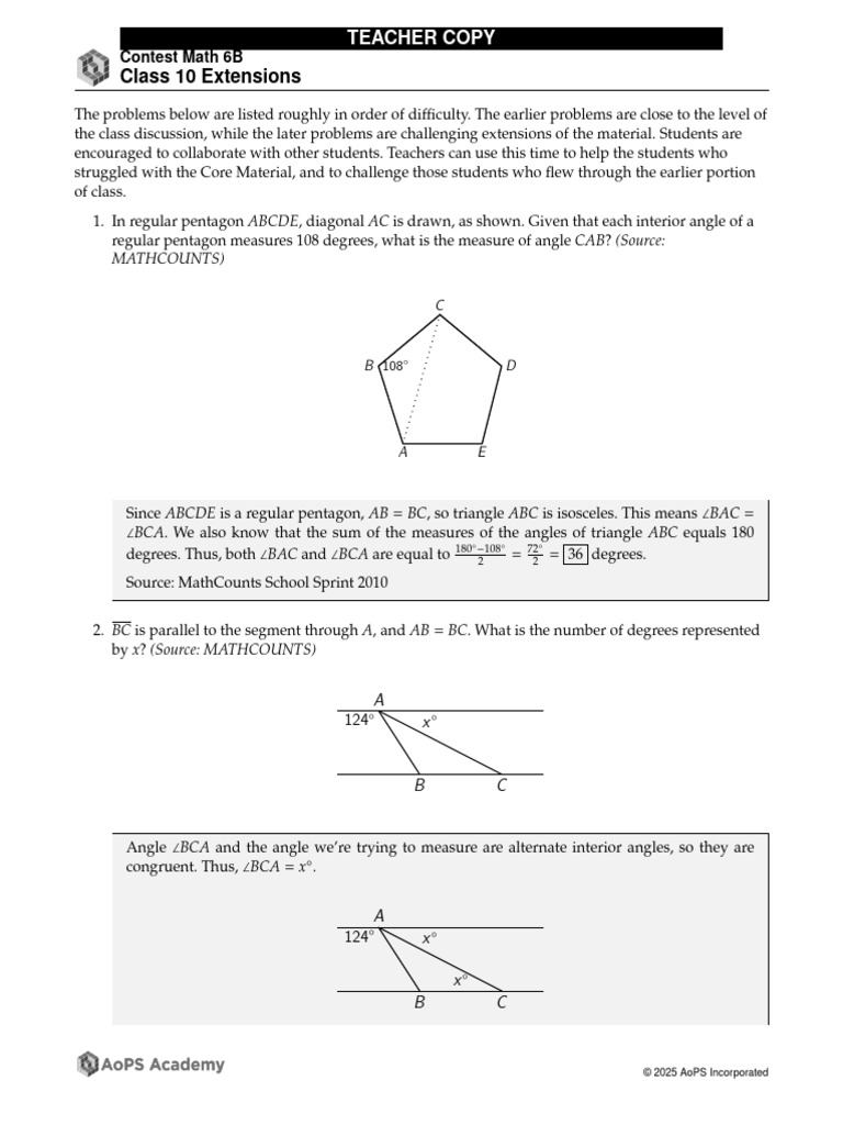 Class 10 Extensions Solutions | PDF | Triangle | Elementary Geometry
