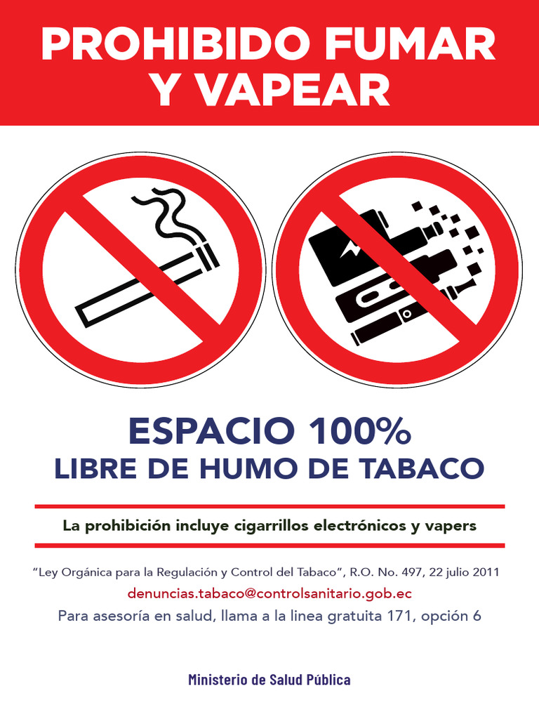 Nuevo Afiche Prohibido Fumar | PDF