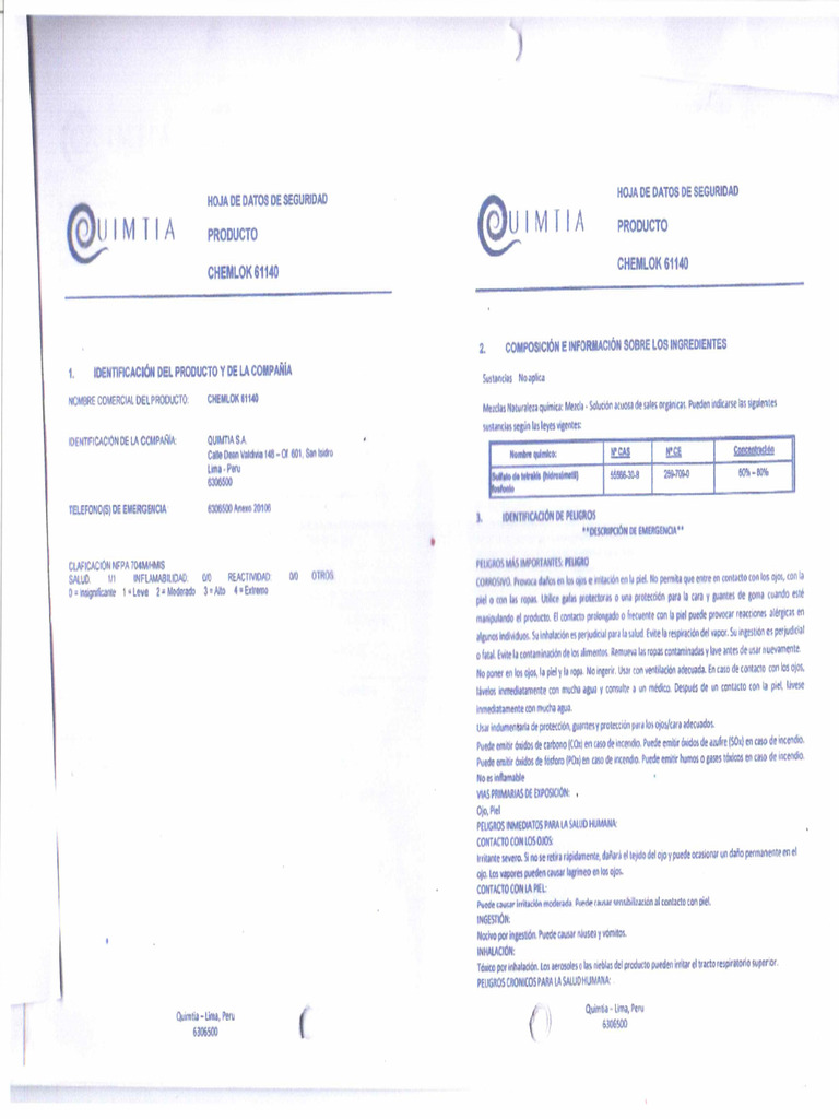 Chemlok 61140 - 2 | PDF