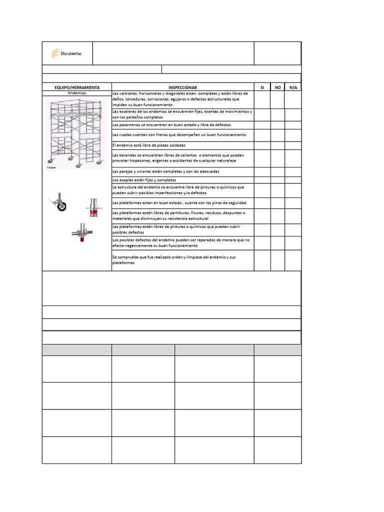 FRSST - 093 Inspeccion de Andamios | PDF
