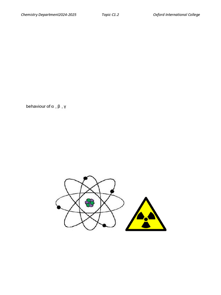 Atomic Structure and Radioactivity Basics | PDF | Radioactive Decay | Atoms