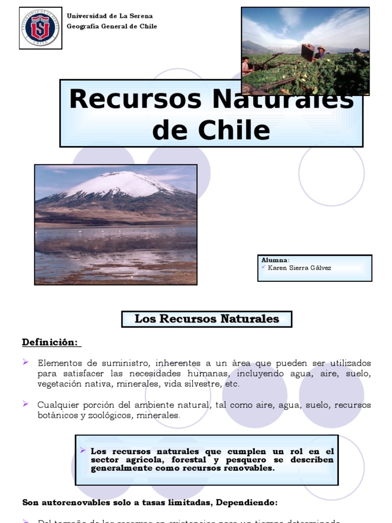 Recursos Naturales de Chile