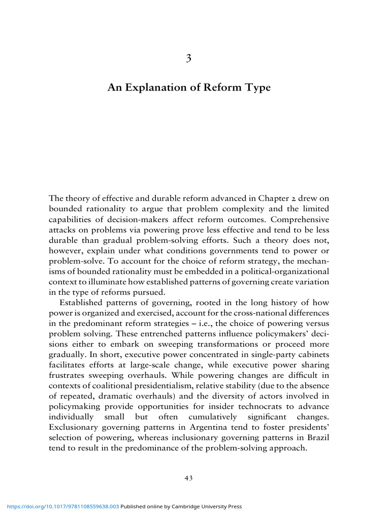 09.0 PP 43 62 An Explanation of Reform Type | PDF | Institution ...