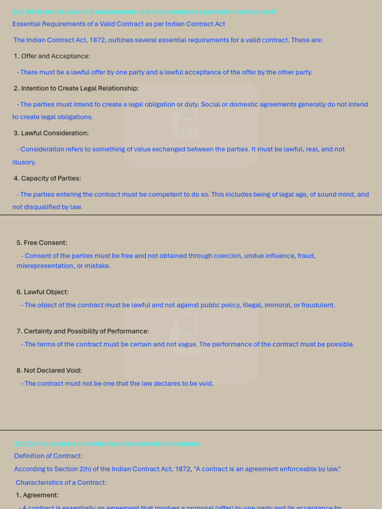 Contracts Management PYQ Solution (2023) 8thsem Civil Engg (2) - Invert (1) - Split | PDF ...