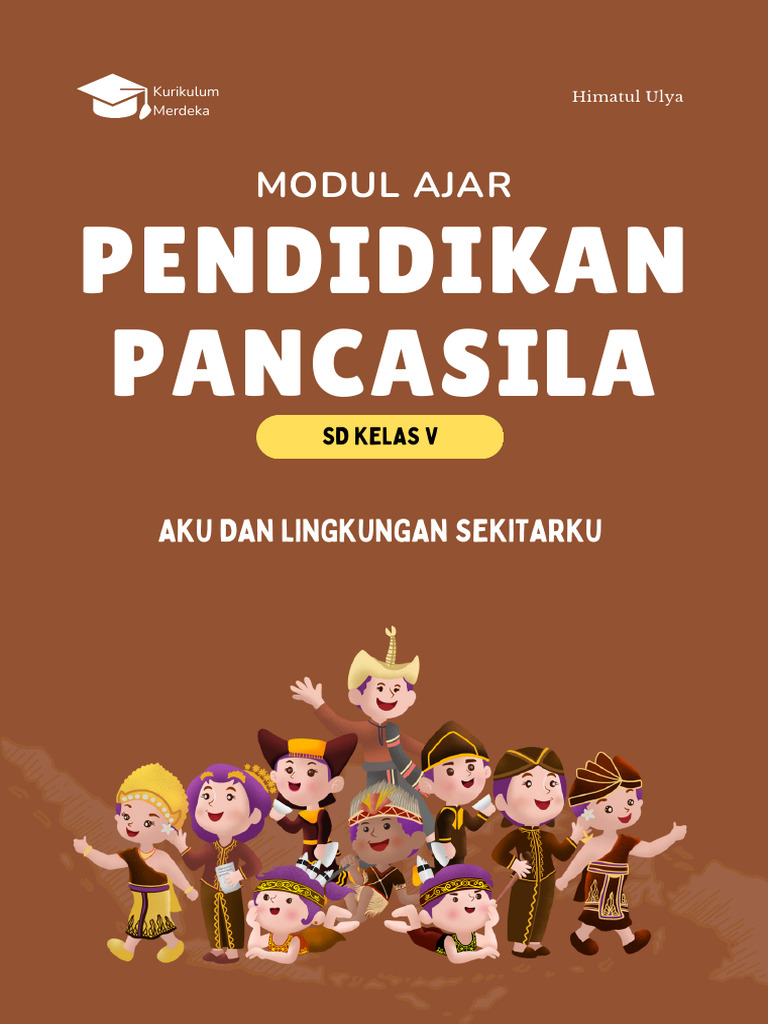Modul Ajar Pendidikan Pancasila Sampul Hijau Ilustratif | PDF
