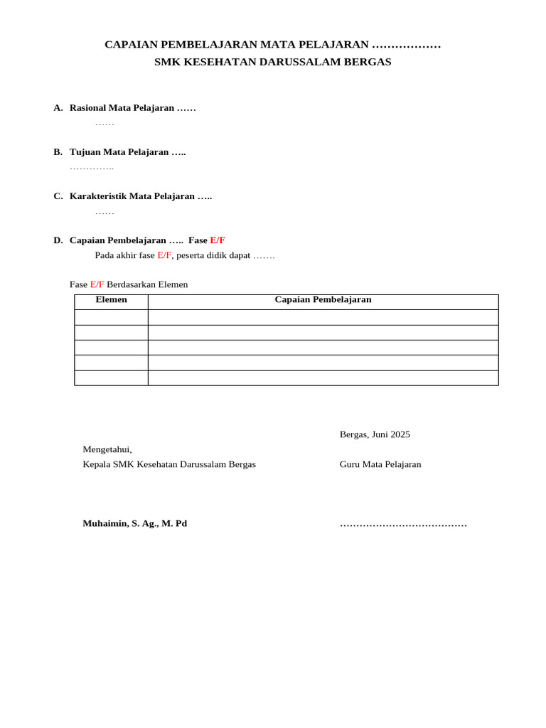 Format CP Deep Learning 25 - 26 | PDF