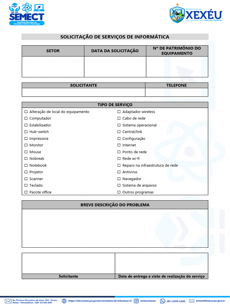 Formulario Informatica | PDF