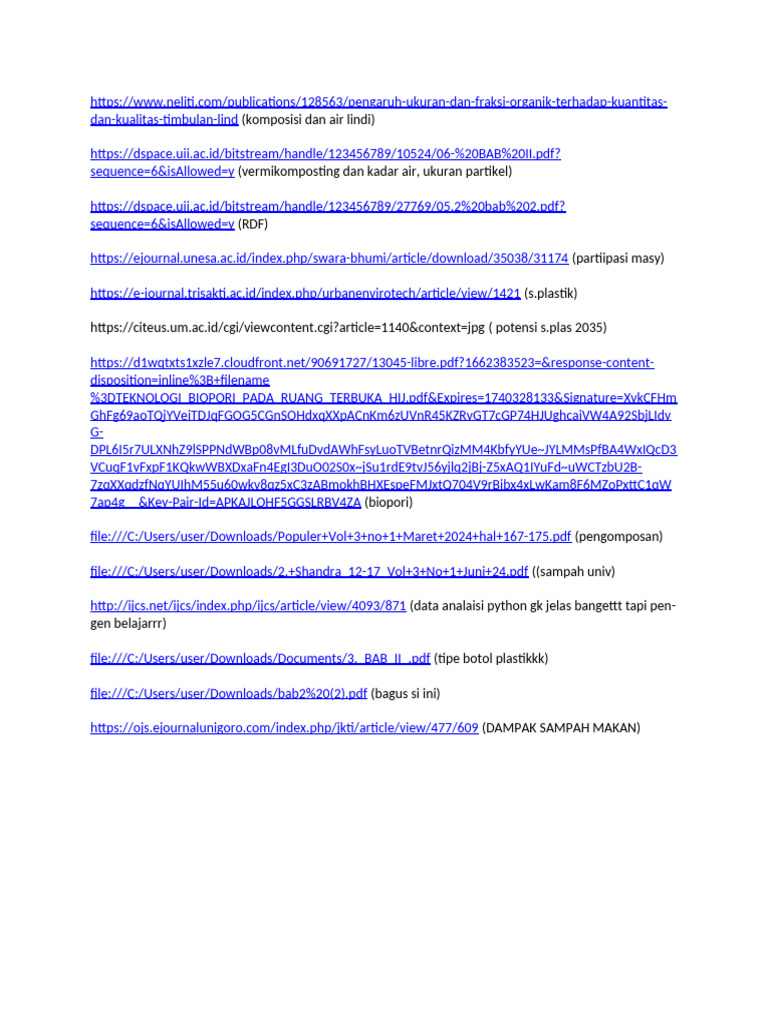 DAFTAR Reperensi Berguna PAKL 2 | PDF