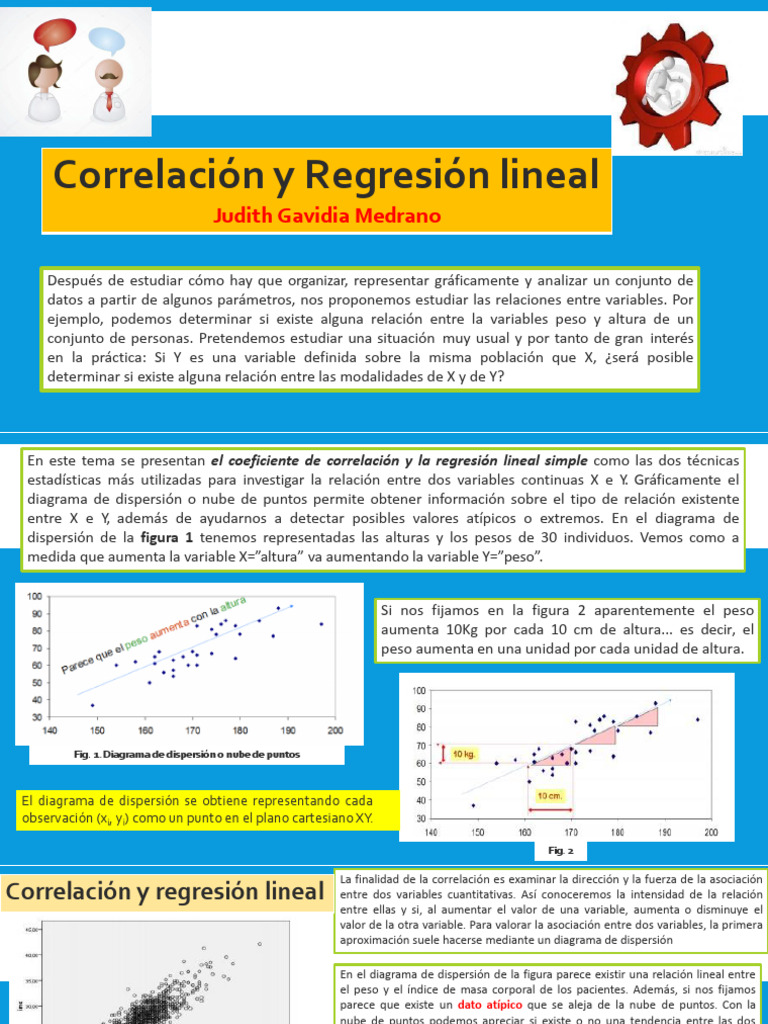 Coeficiente de Correlación Lineal Simple de Pearson. | PDF | Diferencia ...