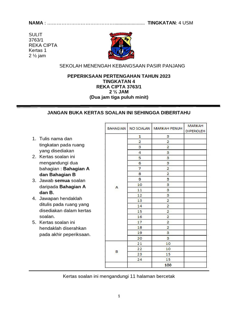 Nama Tingkatan | PDF