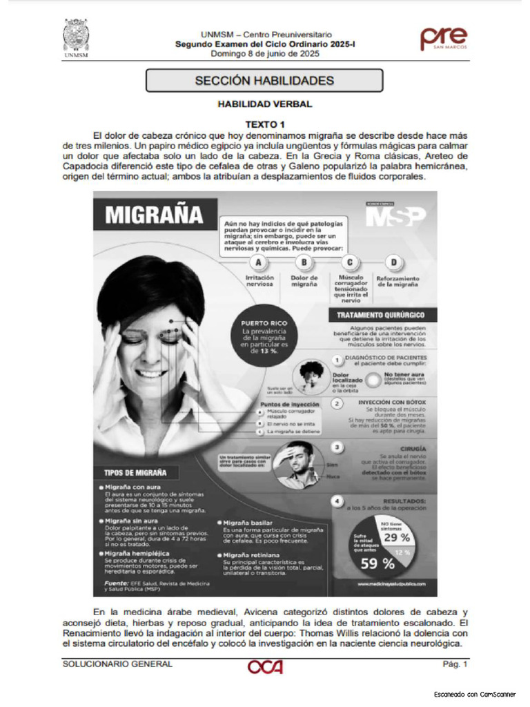 2do Examen Cepre SOLUCIONARIO | PDF